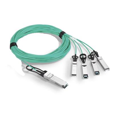China QSFP 40G 100G 200G Active Optical Cable AOC 1m to 10m OM3 OM4 Custom Length for sale