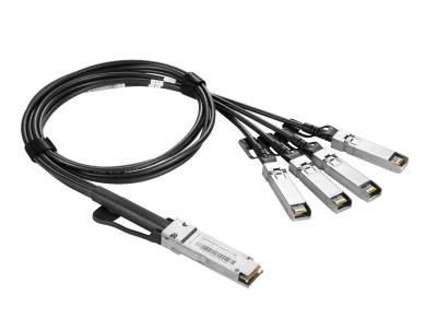 China 40G QSFP+ to 4x10G SFP+ Passive Direct Attached Cable Assembly 1m 30AWG DAC Breakout Twinax for sale