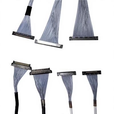 China Custom LVDS Cable Assembly Multi-Core 10-40Pin Low-Latency High-Speed Signal for LCD Display for sale