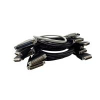 China Custom D-SUB DB9 DB15 DB25 DB26 DB62 RS232 Twisted Pair Coaxial Cable Assembly PVC for sale