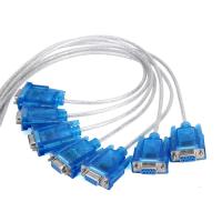 China Customizable Length 0.8m 1m 1.5m USB to RS232 DB9 Serial COM Port Adapter Cable for Industrial PLC CNC for sale