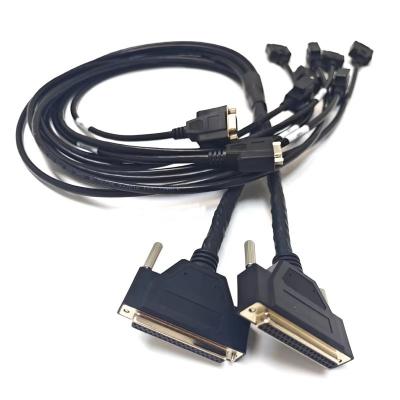 China Cable Assembly Test Breakout Harness For Industrial Equipment Test DB37 To Multiple DB9 Fixtures And Control Signals for sale