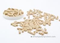 China 10.0 % Max Moisture, Vital Wheat Gluten Pellet Protein Shrimp Fish Feed for sale