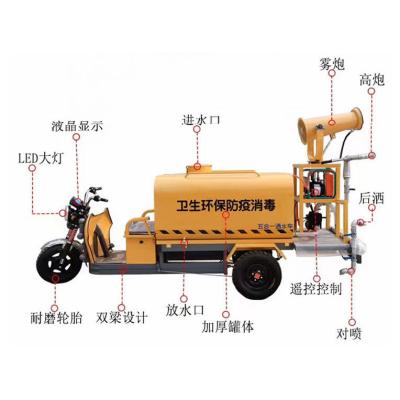 China 30-50Km/H Scenic Property Rinsing With Disinfection Truck Sprinkler for sale