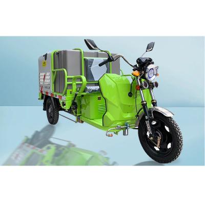 China Sanitation Three Wheeled High Pressure Cleaning Truck 1.5 Cubic Meters 8m for sale