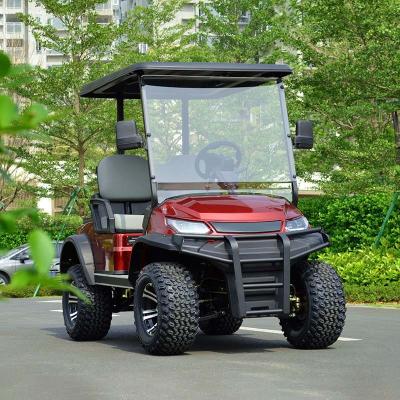 China 30-50Km/H Battery Push Golf Cart Electric 4 Passenger Red for sale