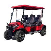 China Custom Electric Golf Buggy 2 4 6 Seat Metal Steel Aluminum Alloy Hunting Car Club for sale