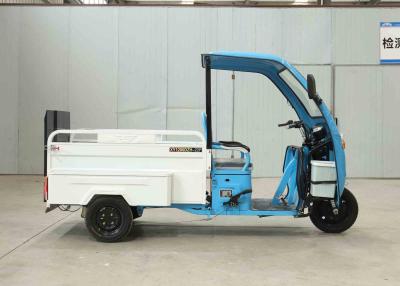 China Electric tricycle with a rain shelter, front hood, and courier vehicle for sale