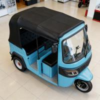 China 200cc Motorized 3-Wheel Cargo Motorcycle Sidecar 4 Passengers Gasoline Powered Open Body for sale
