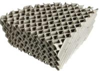 China 700Y Ceramic Structured Packing Pressure Drop 6mm Corrugated Structured Packing for sale
