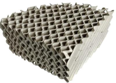 China 700Y Ceramic Structured Packing Pressure Drop 6mm Corrugated Structured Packing for sale