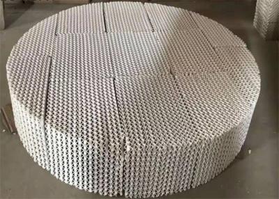 China Corrugated Ceramic Structured Packing Rust Resistant Low Pressure Drop for sale