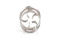 China Fouling Resistant Metal Random Packing One Bevel Edge Cascade Mini Ring for sale
