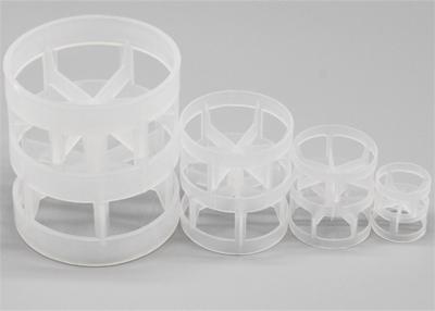 China PVDF RPP Plastic Pall Ring Packing High Mass Transfer Velocity 16mm-80mm PVC Pall Ring for sale