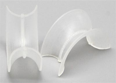 China PVC Plastic Random Tower Packing 1.2mm-2.6mm Arc Shaped Large Flux for sale