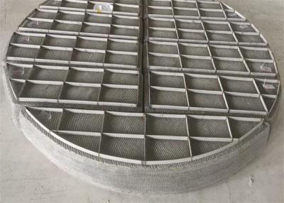 China SAF 2205 Wire Mesh Demister Pad 100Mm 144 Kg/M3 Round 98% Filtering for sale
