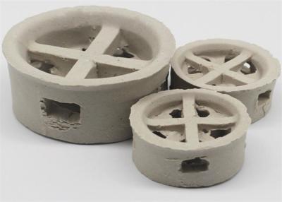 China 25mm 40mm Ceramic Random Packing Cascade Ring High Density Purity for sale