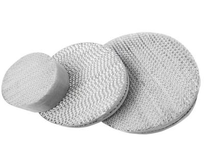 China Stainless Steel Distillation Column Structured Packing 350 Bulk Density Wire Mesh 50mm for sale