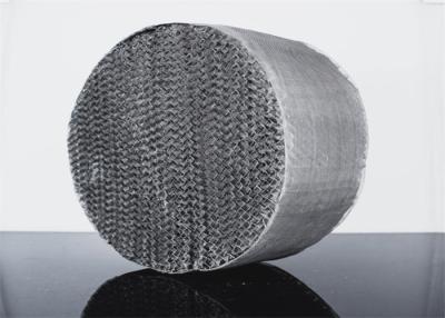 China Gas Liquid Wire Mesh Structured Packings SS304 Round Shape Corrosion Resistant for sale