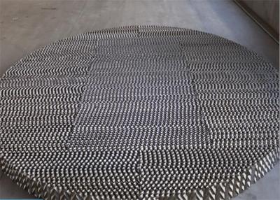 China 450y Ss316 Wire Mesh Structured Packing Perforated Corrugated Plate For Scrubbing Tower for sale