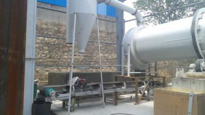 China Industrial Rotary Dryer with Electric Motor Gear Reducer for 50-150℃ Drying Temperature and Conveyor Belt Feeding for sale