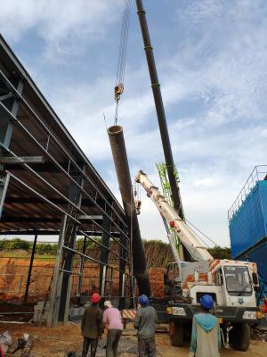 China 50 to 100 Tons Per Hour Cement Rotary Kiln with 1000℃ Rated Temperature and 0.5 to 5 Rpm Rotation Speed for sale