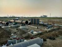 China 3.5 Meters Diameter Rotary Kiln with 0.65-1.95r/min Rotate Speed and Spring Steel Plate or Graphite Block Sealing for sale