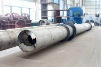 China Industrial Rotary Dryers with PLC Control System, 600°C Operating Temperature, and Electric Motor with Gear Reducer for sale