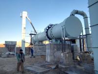 China 50-150℃ Drying Temperature Rotary Dryers with Electric Motor Gear Reducer for Easy Maintenance Industrial Drying for sale