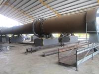 China Industrial Rotary Dryers with PLC Control System and 600°C Operating Temperature Powered by Electric Motor with Gear Reducer for sale