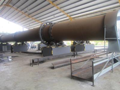 China Industrial Rotary Dryers with PLC Control System and 600°C Operating Temperature Powered by Electric Motor with Gear Reducer for sale