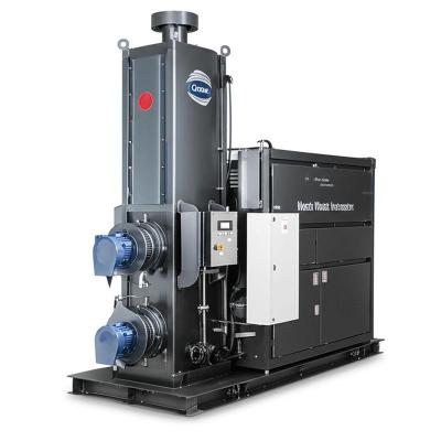 China Waste Incinerators with Waste Heat Recovery and Bottom Ash Removal System Operating at Atmospheric Pressure for sale