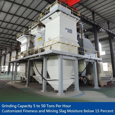 China Vertical Roller Grinding Mill with 5 to 50 Tons Per Hour Capacity and Customized Fineness for Mining Slag Below 15% Moisture for sale