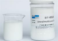 China Milky White Amino silicone Oil / Amino silicone Emulsion Bring Smoothes Touch for sale