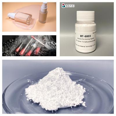 China Solid White Powder Trimethylsiloxysilicate Film Formers For Hair Skin Feel for sale