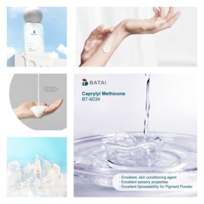 China Caprylyl Methicone Particularly Effective In Reducing The Surface Tension Of Greasy Formulations for sale