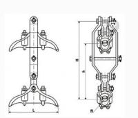 China Suspension Clamp For Overhead Lines , AGS Suspension Clamp Silver White Coloring for sale