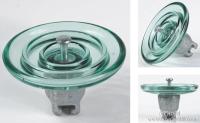 China Galvanized Steel Power Pole Insulators , Glass Electrical Insulators 10kN - 550kN for sale