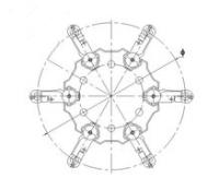 China Transmission Line Hardware Spacer Damper Dimension 750Ø For Six Bundle for sale