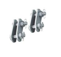 China Galvanized Steel Parallel Clevis Plate Good Anti Corrosion Performance With Clamp for sale