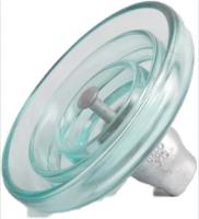 China Anti Fog High Voltage Glass Insulators 120kN Tensile Strength For Electric Power for sale