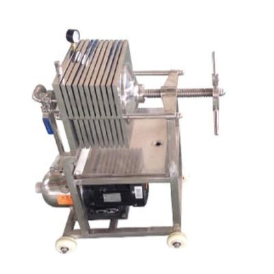 China Square Gasket Stainless Steel Filter Press Plate Frame Machine for Food Sugar Beer Industry for sale