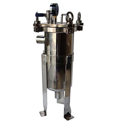 China Heavy-Duty 304 Stainless Steel Bag Filter Housing for Industrial Water Treatment for sale