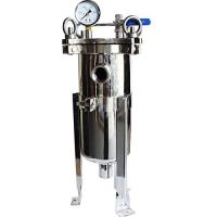 China Heavy-Duty 304 Stainless Steel Bag Filter Housing for Industrial Water Treatment for sale