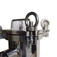 China Heavy-Duty 304 Stainless Steel Bag Filter Housing for Industrial Water Treatment for sale