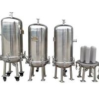 China 25KG Weight Food Grade Stainless Steel Water Filter Housing with Titanium Stick Filter for sale