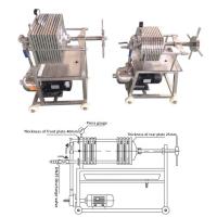 China Square Gasket Stainless Steel Filter Press for Edible Oil Processing in Industrial Grade for sale