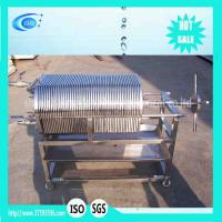 China Manual Stainless Steel Food Grade Filter Press for Oil Refining and Slurry Dewatering for sale