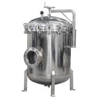 China 500L/Hour Stainless Steel Bag Filter Housing with Sandblast/Electrolytic Polishing for sale