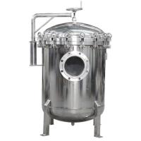 China VITON Seal High Filtration Stainless Steel Flange Connection Double Bag Filter Housing for sale